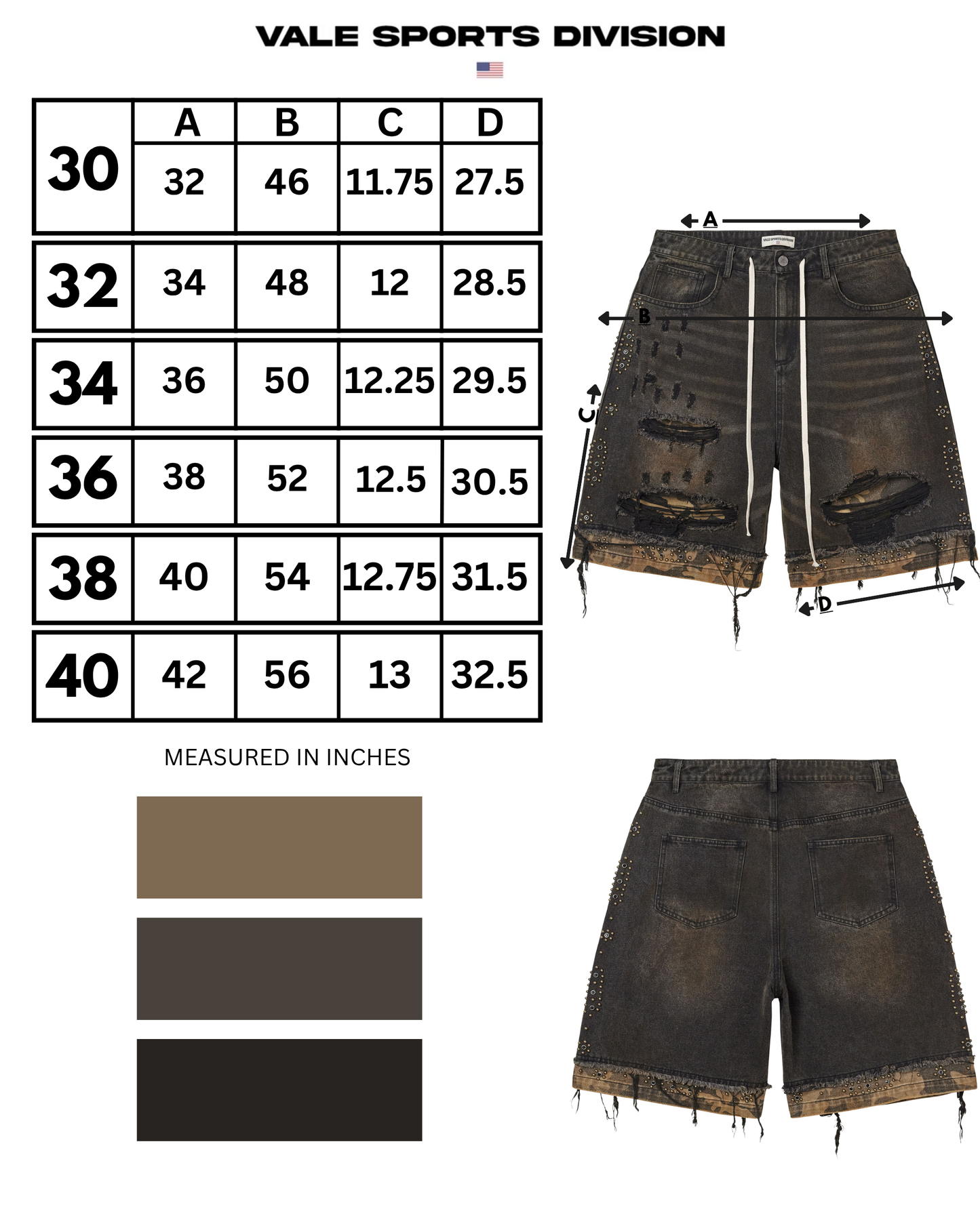 BLACK DOUBLE JORTS – VALE JERSEY CITY