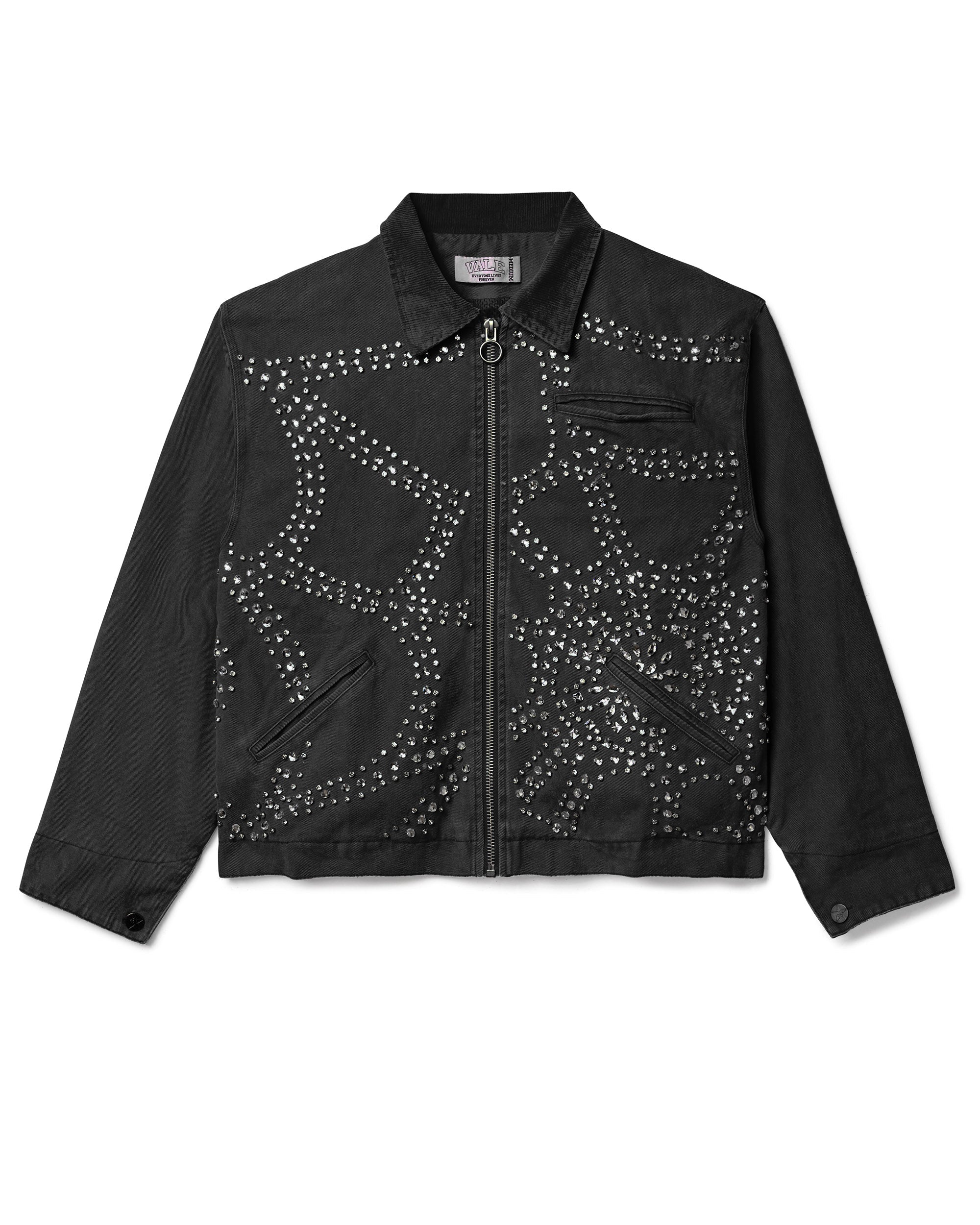 BLACK ICE CRYSTAL WORK JACKET – VALE JERSEY CITY